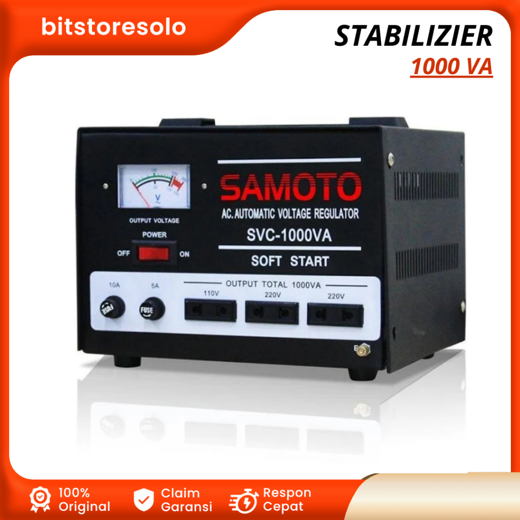 Jual Stavolt Stabilizer Servo SAMOTO 1000VA | Shopee Indonesia