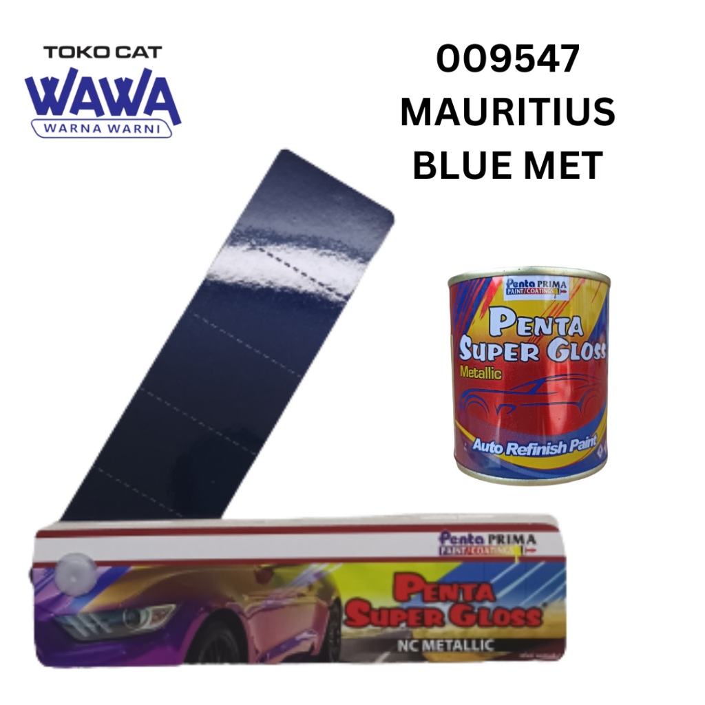 Jual Cat Duco Penta Super Gloss nc metallic MAURITIUS BLUE MET 009547 ...
