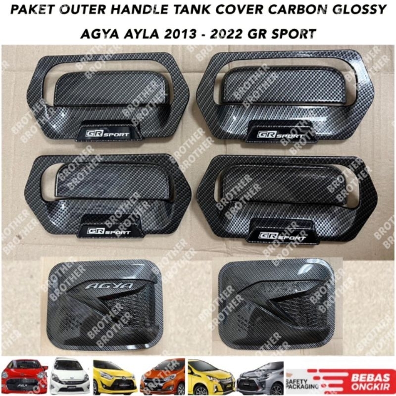 Jual Paket Outer Handle Tank Cover Agya Ayla GR SPORT 2013 2017 2022 ...