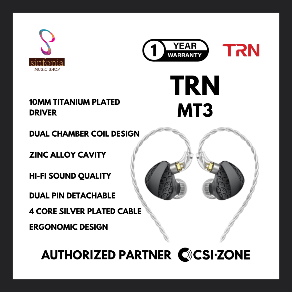 Jual TRN MT3 Hi-Fi 10mm Driver In Ear Monitor With Microphone | Shopee ...