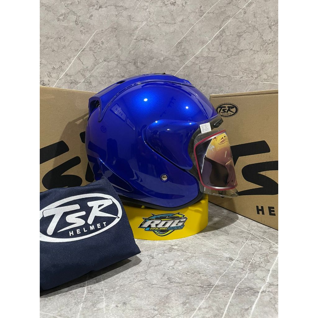 Jual HELM TSR RAM 4 ULTRA PEARL BLUE | Shopee Indonesia