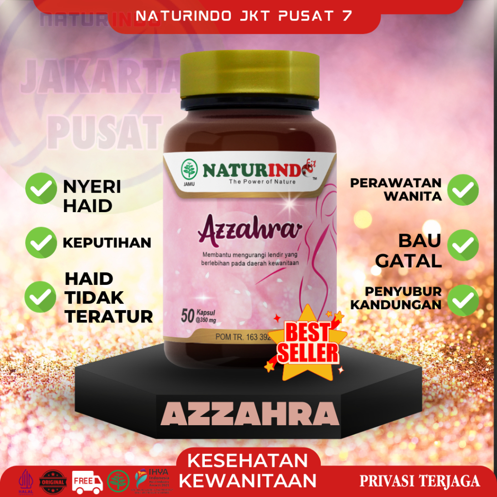 Jual Naturindo Azzahra Obat Herbal Keputihan Kewanitaan Yang Bau Nyeri ...