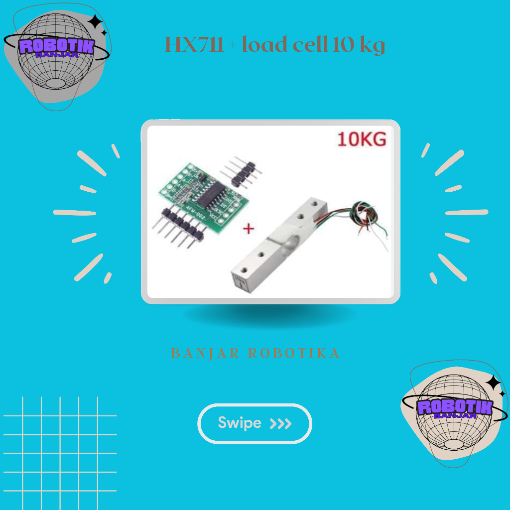 Jual HX711 + Load Cell 10 kg / Load Cell 5kg | Shopee Indonesia