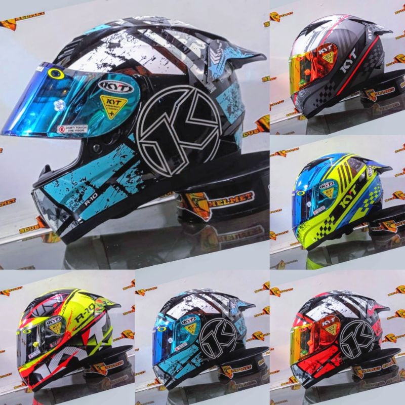 Jual Helm full face KYT R10 Original modif (PAKET GANTENG) | Shopee ...