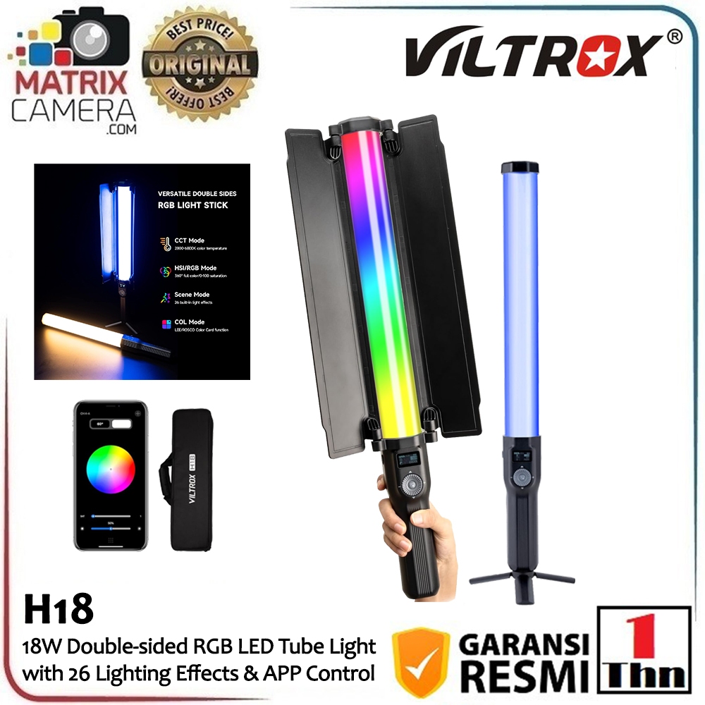Jual Viltrox H18 18W Double-Sided RGB LED Tube Light Stick | Shopee ...