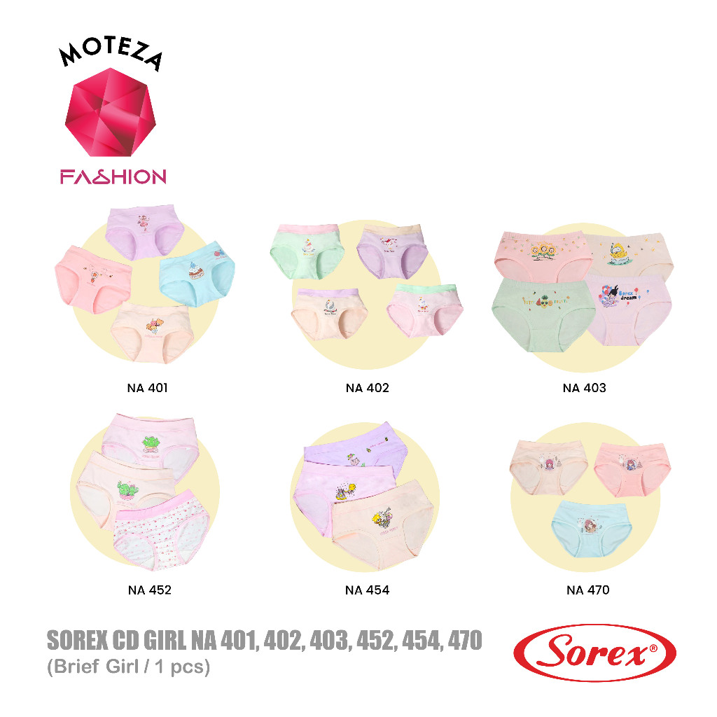 Jual Sorex Anak 401 ; 402 ; 403 ; 452 ; 454 ; 470 Celana Dalam Anak Perempuan Kids Girl ...