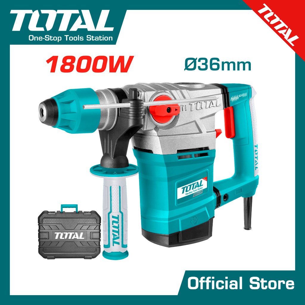 Jual BOR BETON MESIN BOBOK/Rotary hammer 1800W TOTAL TH118366 5 ...