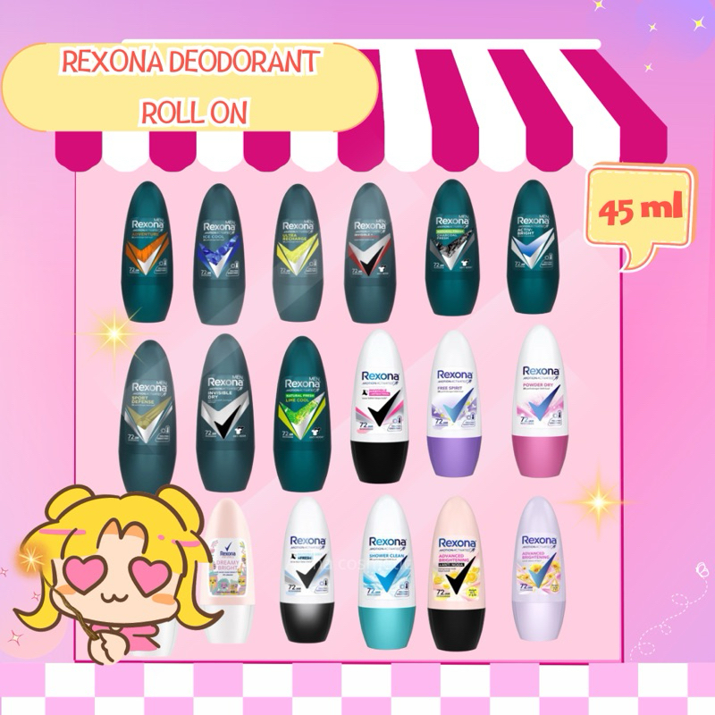 Jual Rexona Women Deodorant Roll On 45ml | Shopee Indonesia