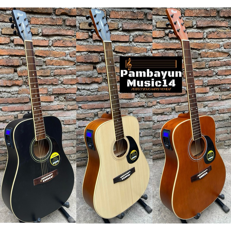 Jual GITAR AKUSTIK CORTt ELEKTRIK custom Body Jumbo GRATIS KABEL JACK GRATIS PACKING KAYU ...