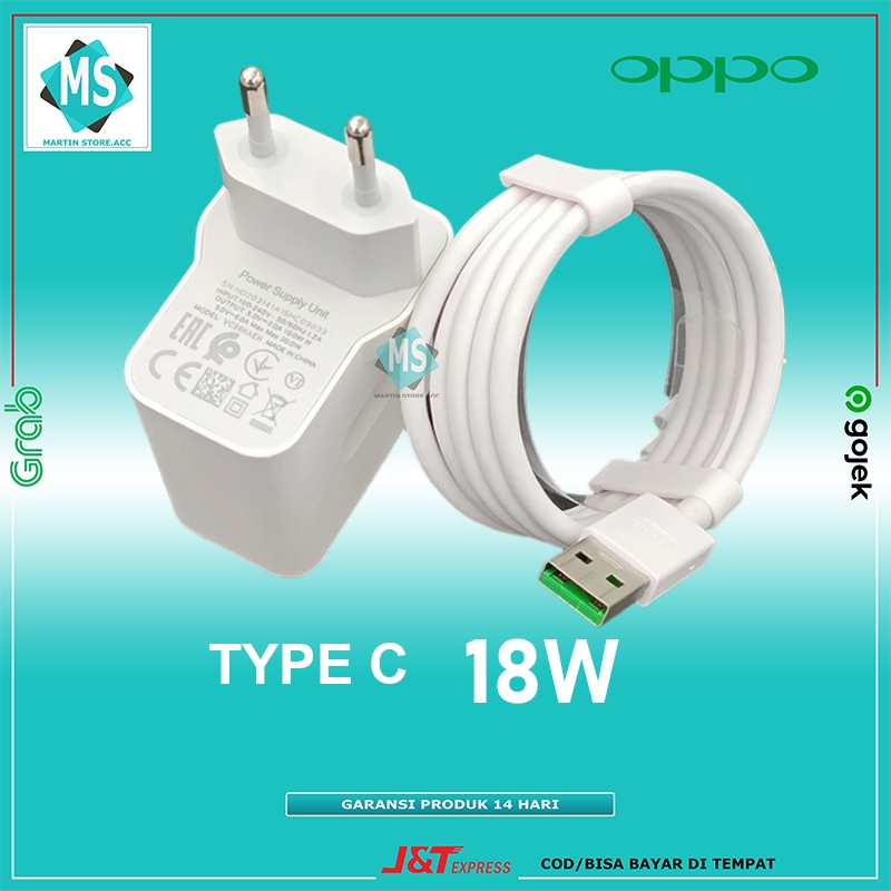 Jual CHARGER OPPO A55 A54 A53 A52 A91 A92 A5 A9 (2020) Reno 4f Ori 18W ...