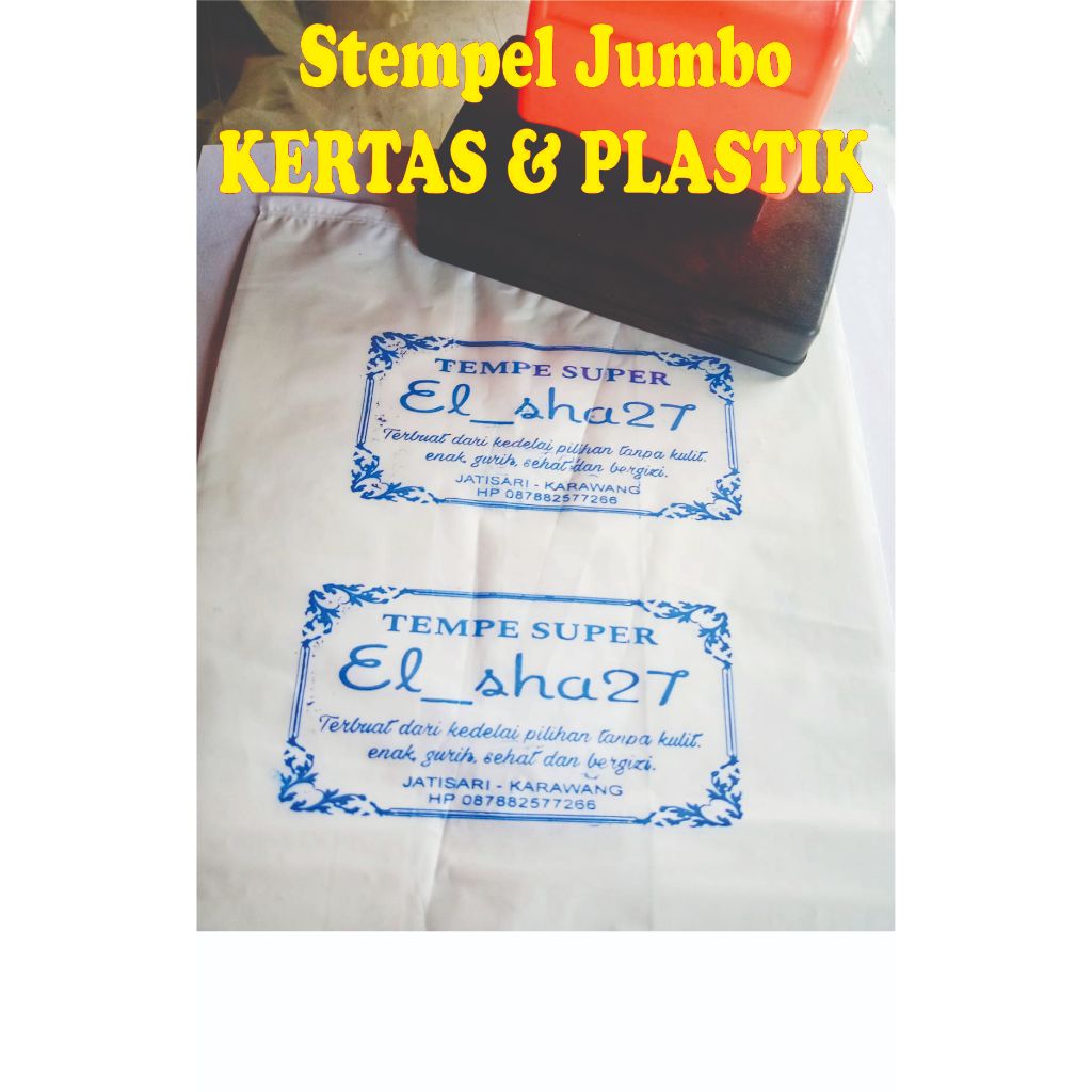 Jual STEMPEL JUMBO PLASTIK DAN KERTAS | Shopee Indonesia