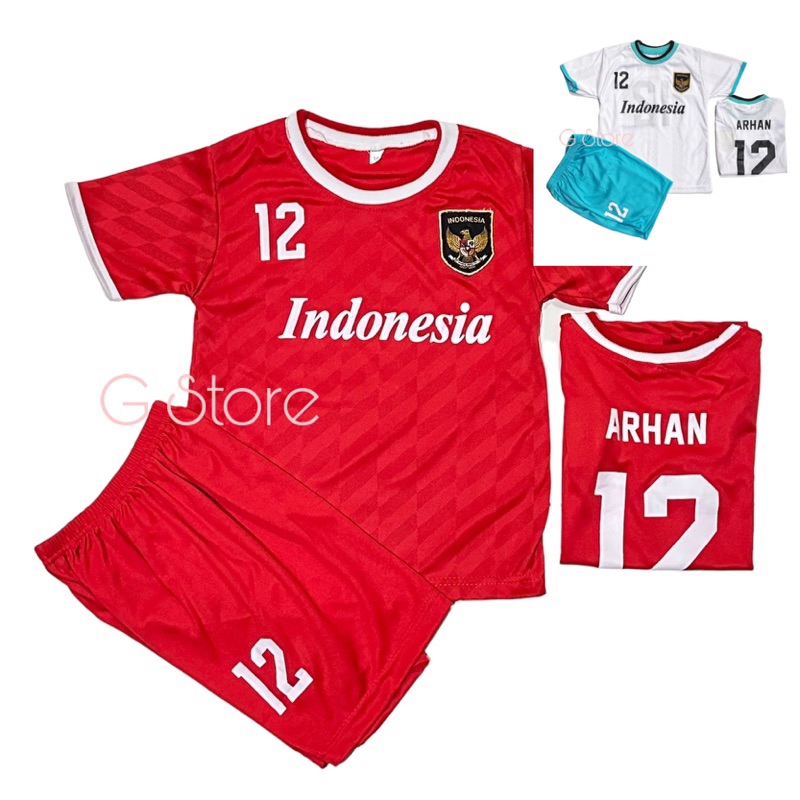 Jual BISA COD / SETELAN TIMNAS INDONESIA TERBARU / SET BAJU BOLA ANAK ...