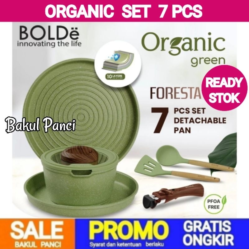 Jual BOLDe ORGANIC GREEN FORESTA GRANITE DETACHABLE SERIES SET 7 PCS ...