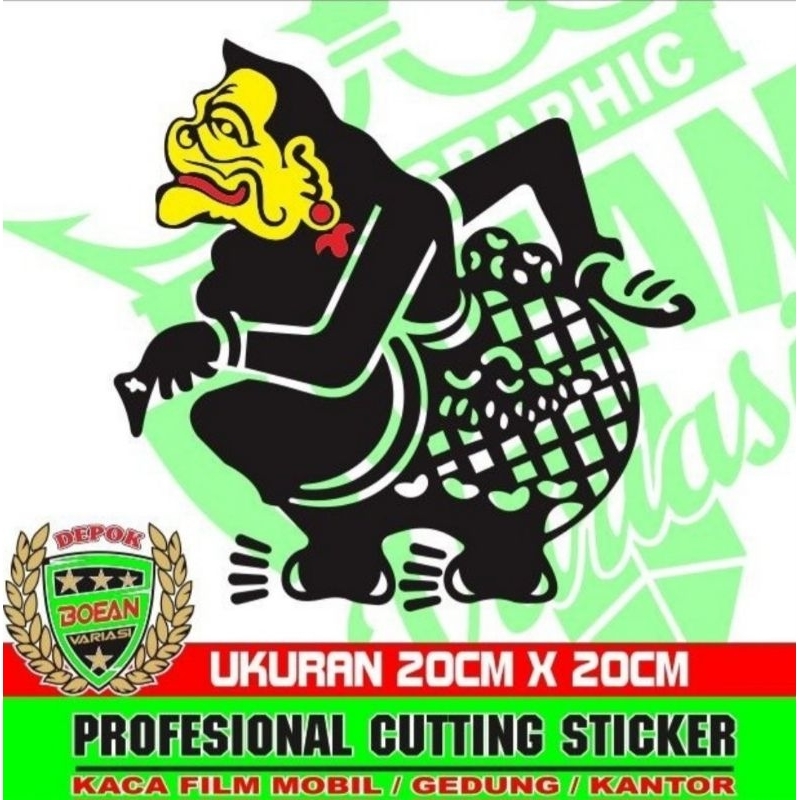 Jual Cutting sticker wayang semar gambar semar motor mobil | Shopee ...