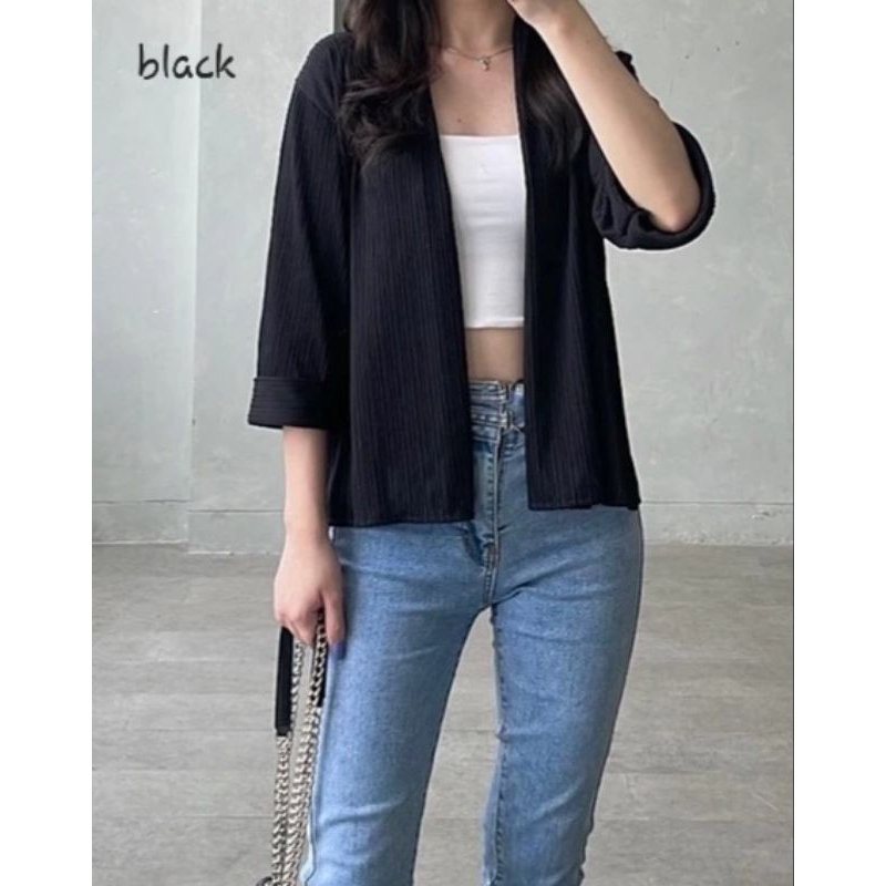 Jual CARDIGAN OUTERWEAR FASHION / Basic Outer Oversize / Atasan Wanita Korean Style | Shopee ...