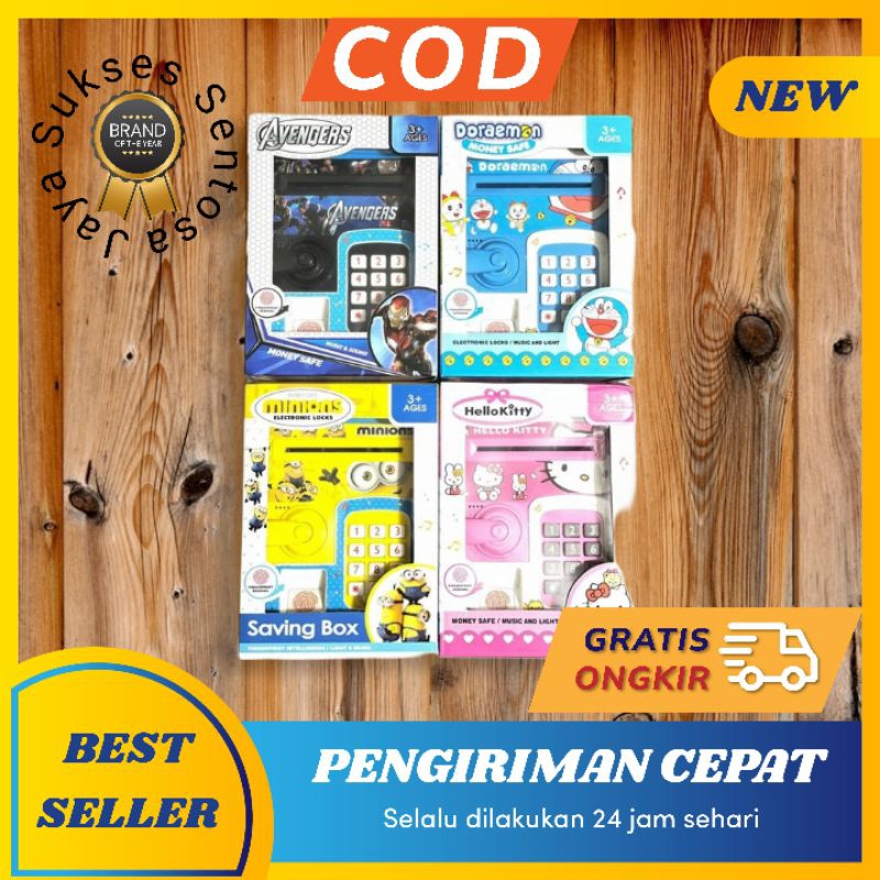 Jual Jaya - Mainan Anak Atm Brankas Mesin Celengan Menabung Bisa Pakai ...