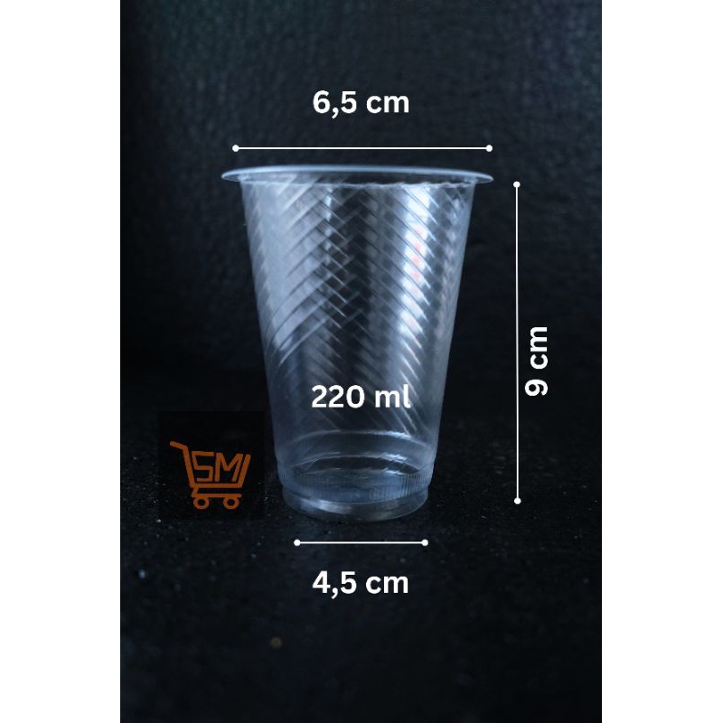 Jual Cup gelas plastik puding/ jelly merk HOK ukuran 60/90/120/180/220 ml (1 pak isi 50 pcs ...