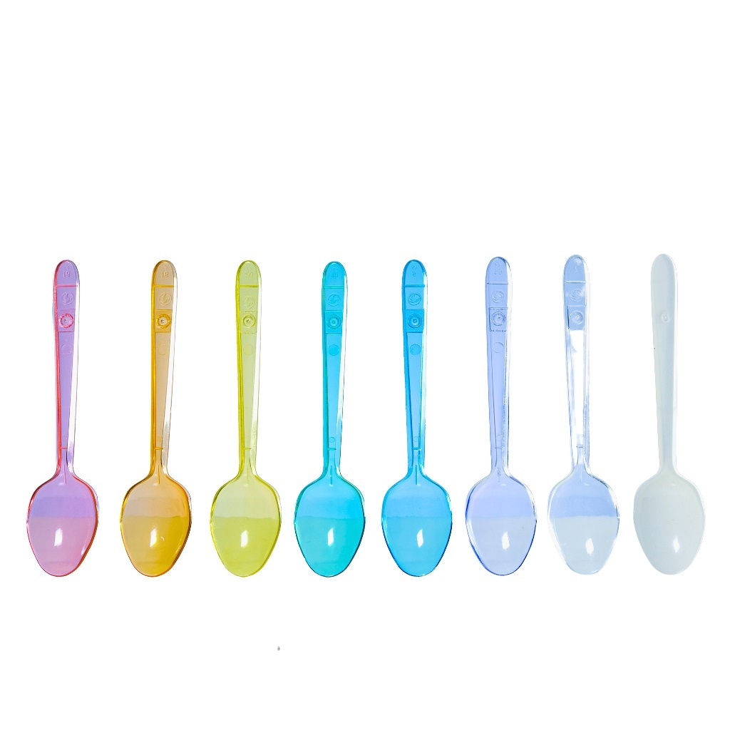 Jual Sendok Teh Plastik SUAPI 100 pcs - Putih – Bening - Warna - Food ...