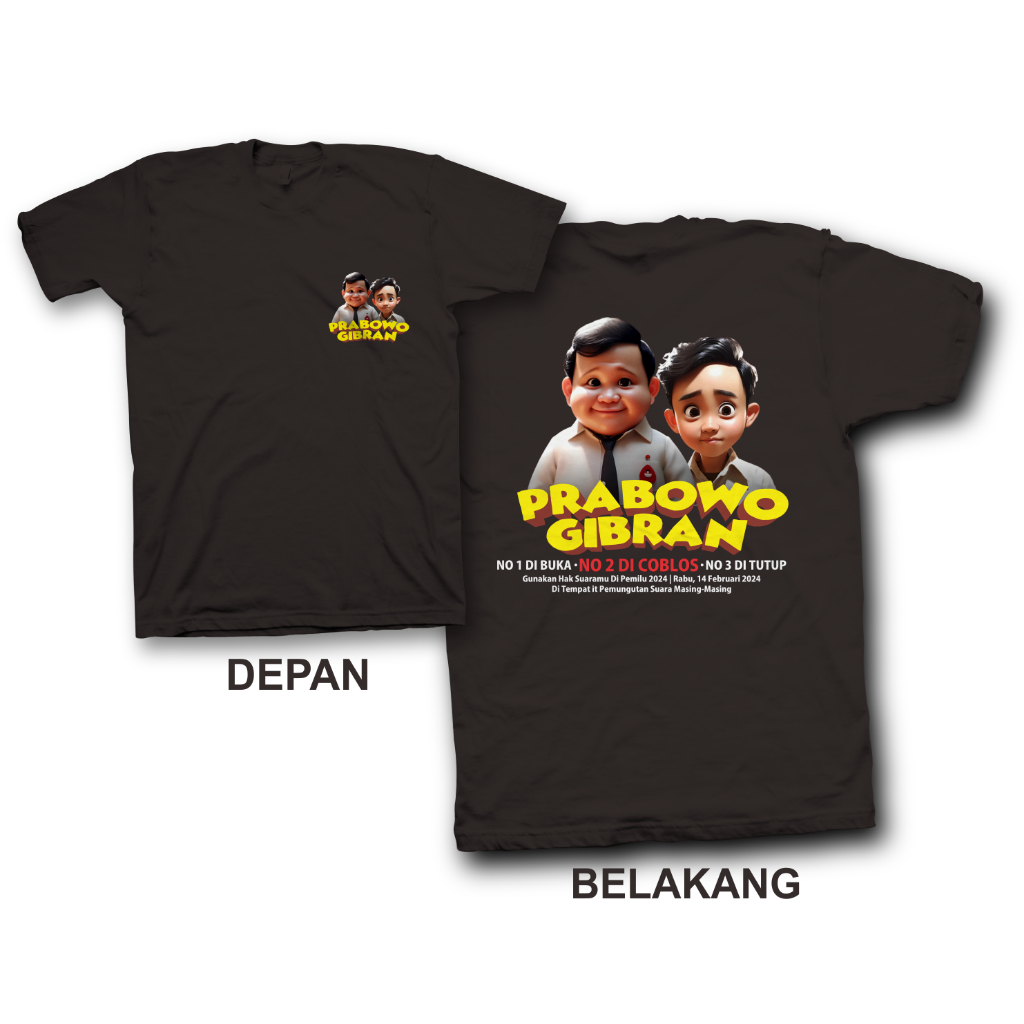 Jual Kaos/T-Shirt Prabowo Gibran Gemoy Kartun/Kaos Prabowo Gibran ... Jual Kaos/T-Shirt Prabowo Gibran Gemoy Kartun/Kaos Prabowo Gibran ...