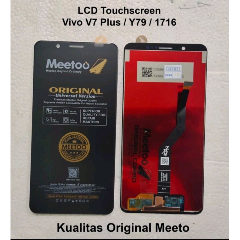 Jual LCD Touchscreen Vivo V7 Plus/ Y79 / 1716 Hitam dan Putih Ori ...