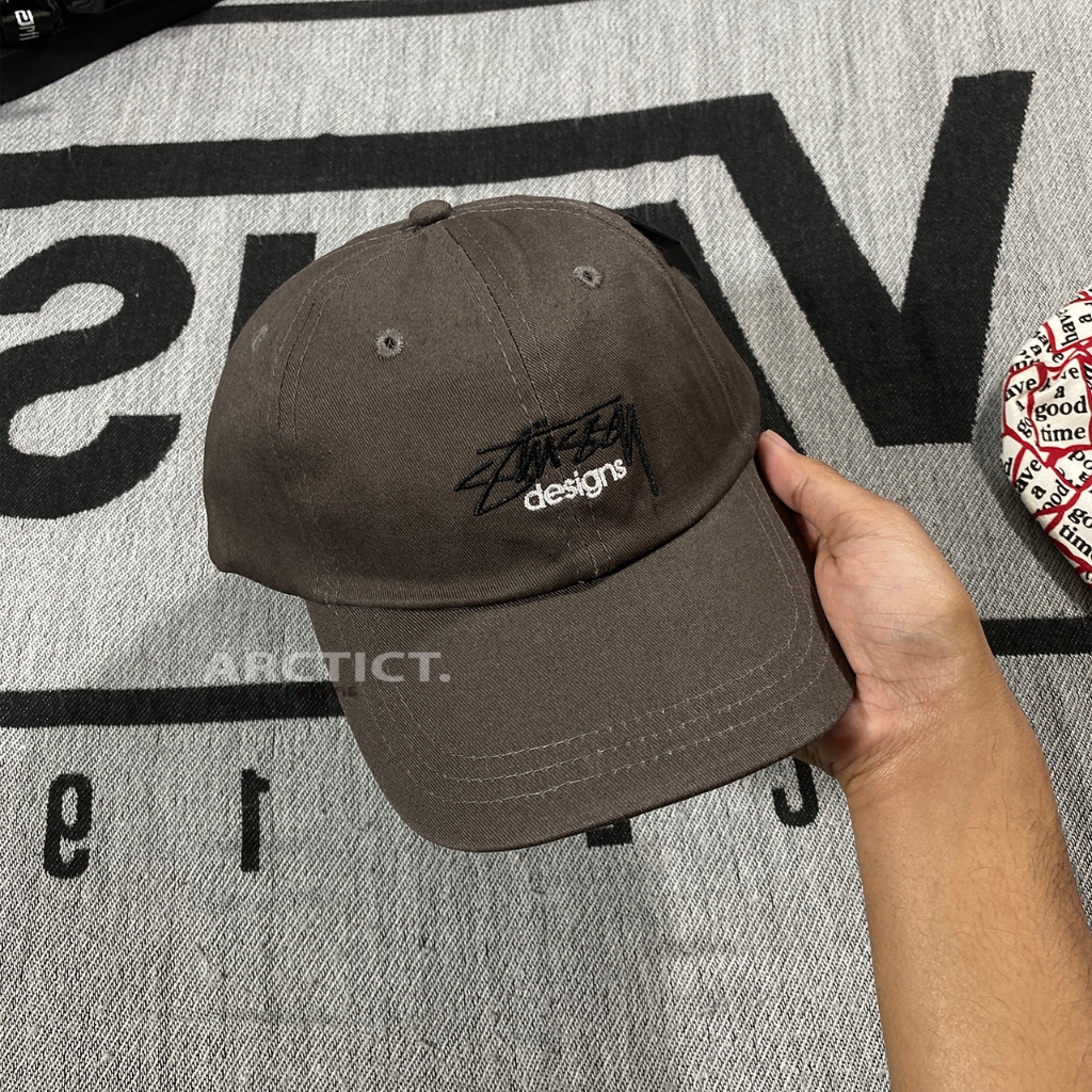 Jual STUSSY DESIGNS LOW PRO CAP HAT - GREY | TOPI STUSSY | Shopee Indonesia