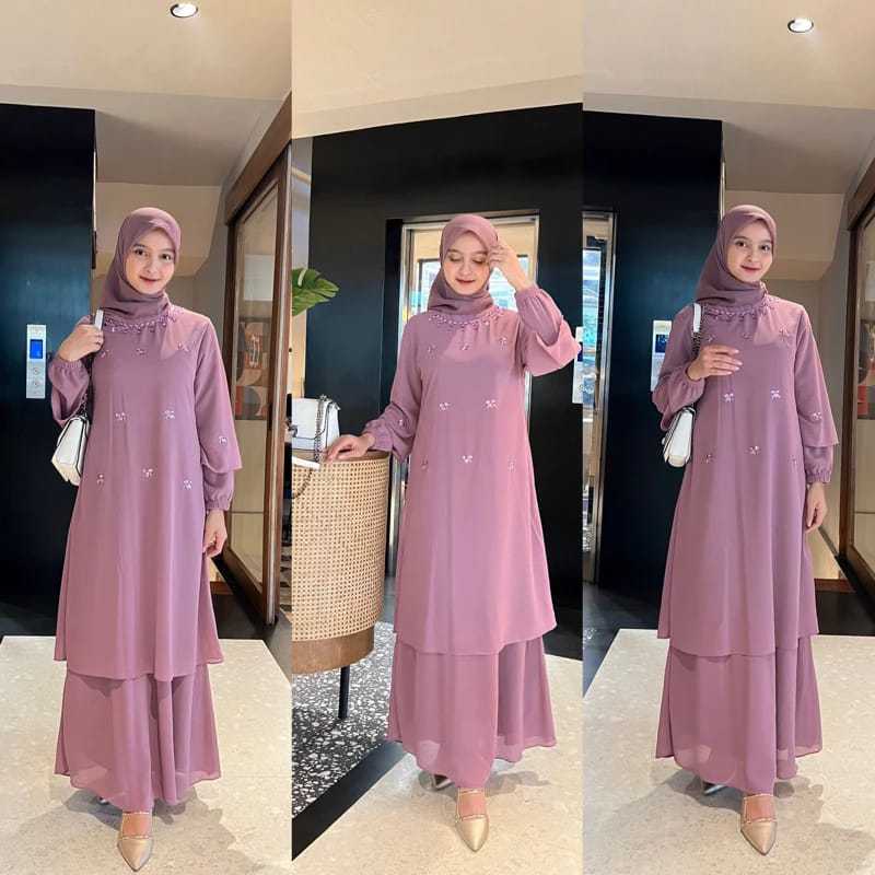 Jual GAMIS MALAYSIA CERUTY FAYZA PAYET DRESS KONDANGAN DRESS PESTA ...