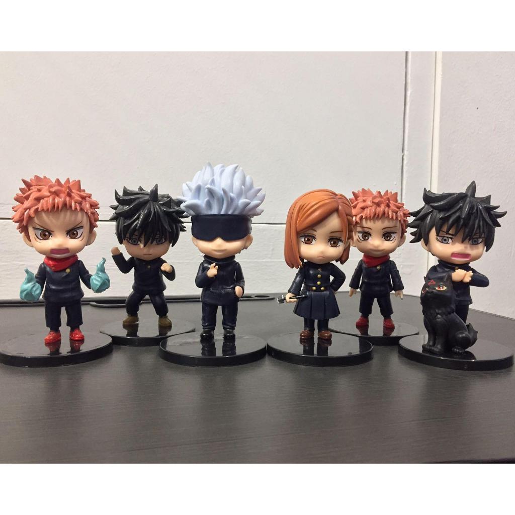 Jual Satu Set Action Figure Jujutsu Kaisen Chibi Lucu Yuta Gojo Itadori ...