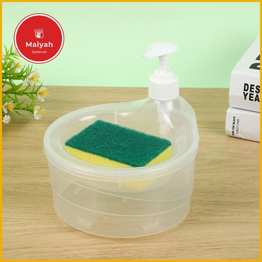 Jual kotak sabun cuci piring wadah tepat Tempat Dispenser Sabun 2in1 ...
