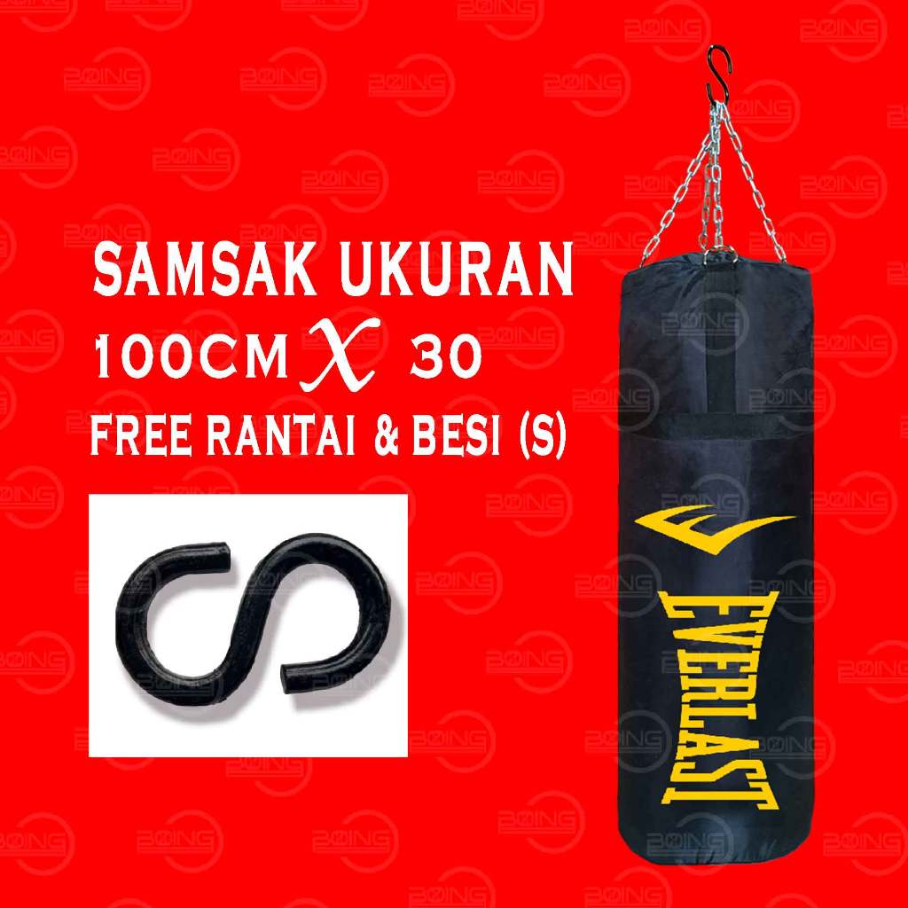 Jual Paket samsak gantung ukuran 100cm / Samsak ukuran 1meter | Shopee ...