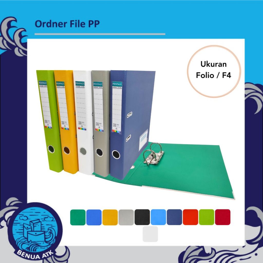 Jual Penpal - Ordner File / Lever Arch File PP ukuran Folio / A5 ...