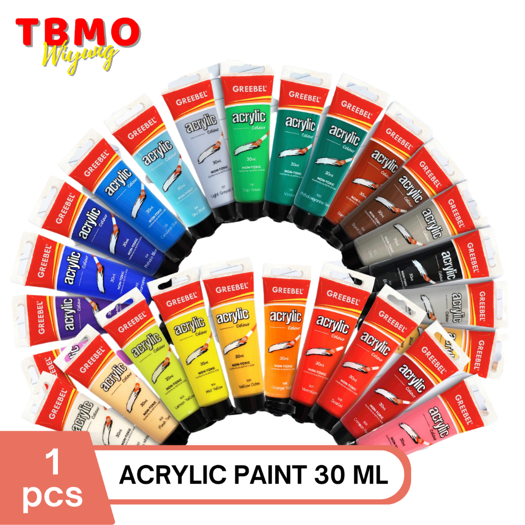 Jual Cat Akrilik Greebel Acrylic Colour Paint 30ml - Pcs | Shopee Indonesia