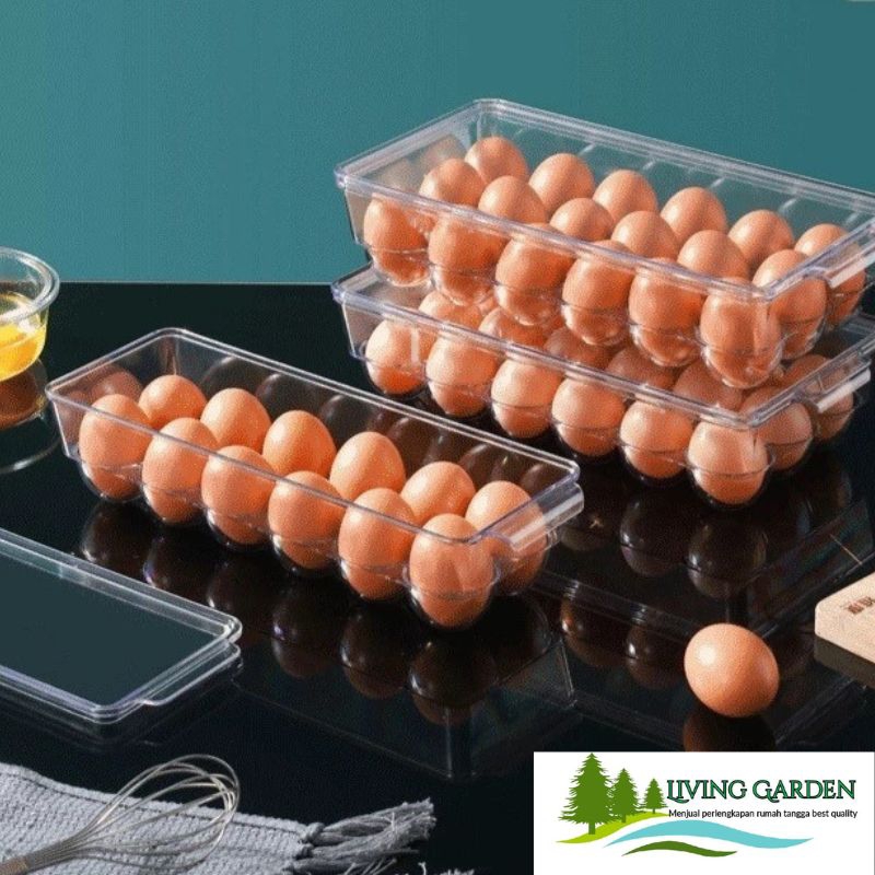 Jual Kotak Penyimpanan Telur bening Egg Shelf organiser Box telur ...