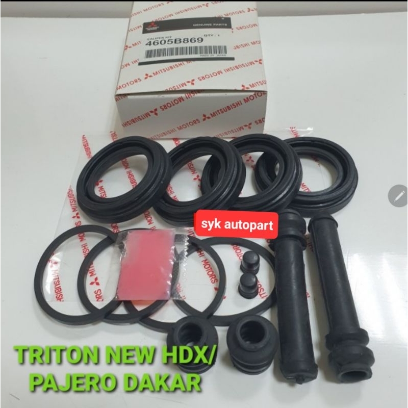 Jual CALIPER KIT SEAL KIT CAKRAM REM DEPAN TRITON NEW HDX PAJERO NEW DAKKAR 4605B869 | Shopee ...