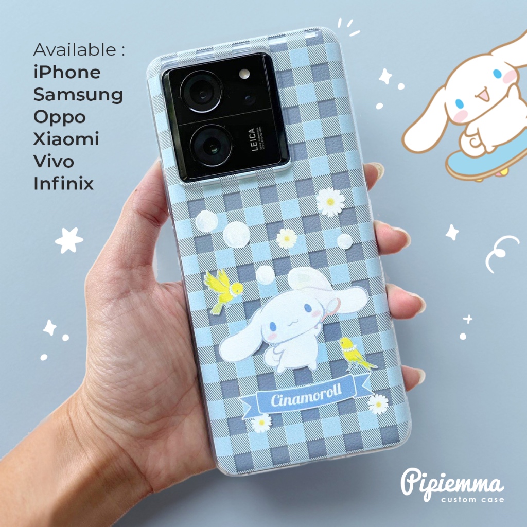 Jual Softcase Cinamoroll Sanrio Cinnamoroll Custom Nama ALL TYPE Hello ...