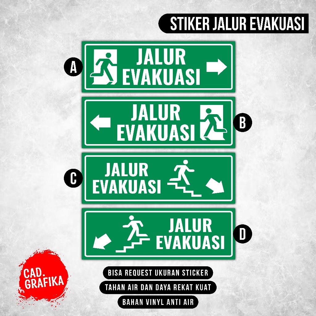 Jual Stiker Evakuasi / Stiker Evakuasi / Sticker Evakuasi / Sticker ... Jual Stiker Evakuasi / Stiker Evakuasi / Sticker Evakuasi / Sticker ...