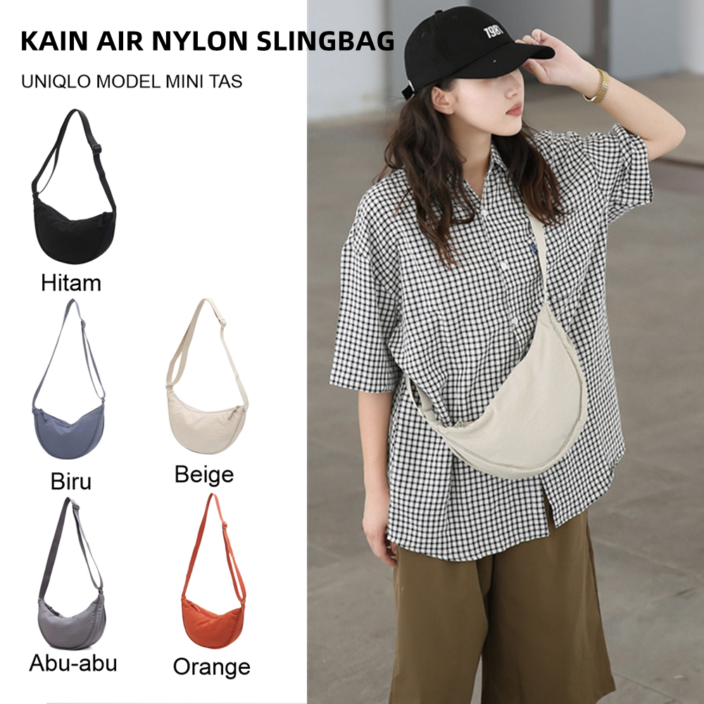 Jual Half Moon Bag Sling Bag Tas Selempang Waist Bag Wanita Korea Model ...