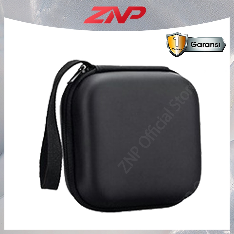 Jual ZNP Earphone Box Tas headphone Cover Headset Black Case 11*8*4cm ...