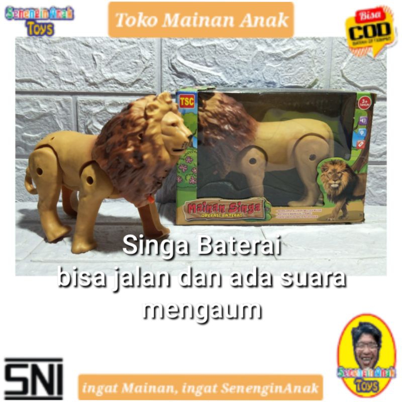 Jual Mainan boneka Robot Singa Afrika bisa jalan dan ada suara mengaum ...