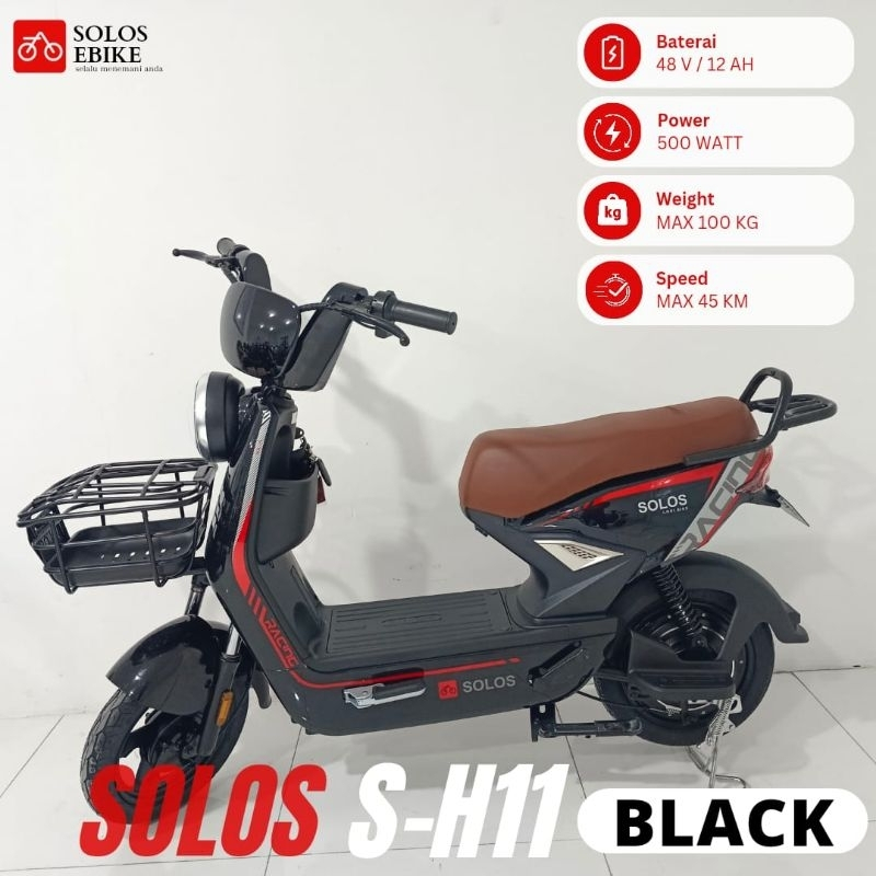 Jual Sepeda Listrik Solos S-H11 48v/12Ah | Shopee Indonesia