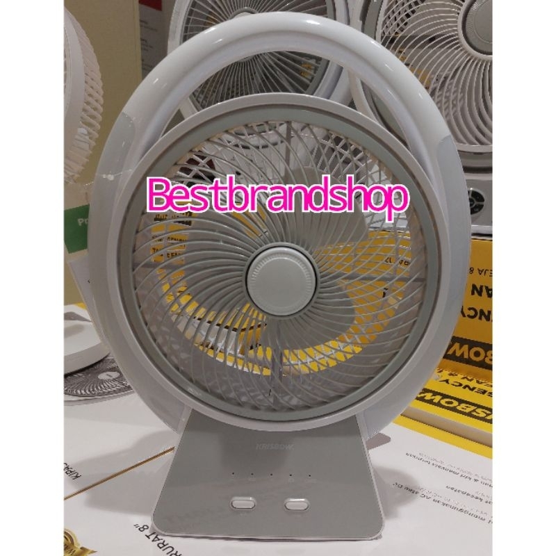 Jual KRISBOW KIPAS ANGIN MEJA RECHARGEABLE 8 INCI EMERGENCY BOX FAN 8 ...