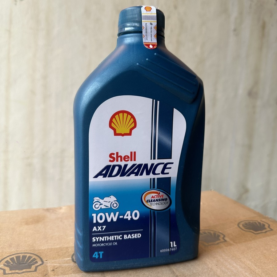 Jual 73 /BTL AX7 SHELL ADVANCE 1L 10W-40 4T OLI MOTOR SYNTHETIC BEBEK SPORT 1 LITER 1000ML OLD ...