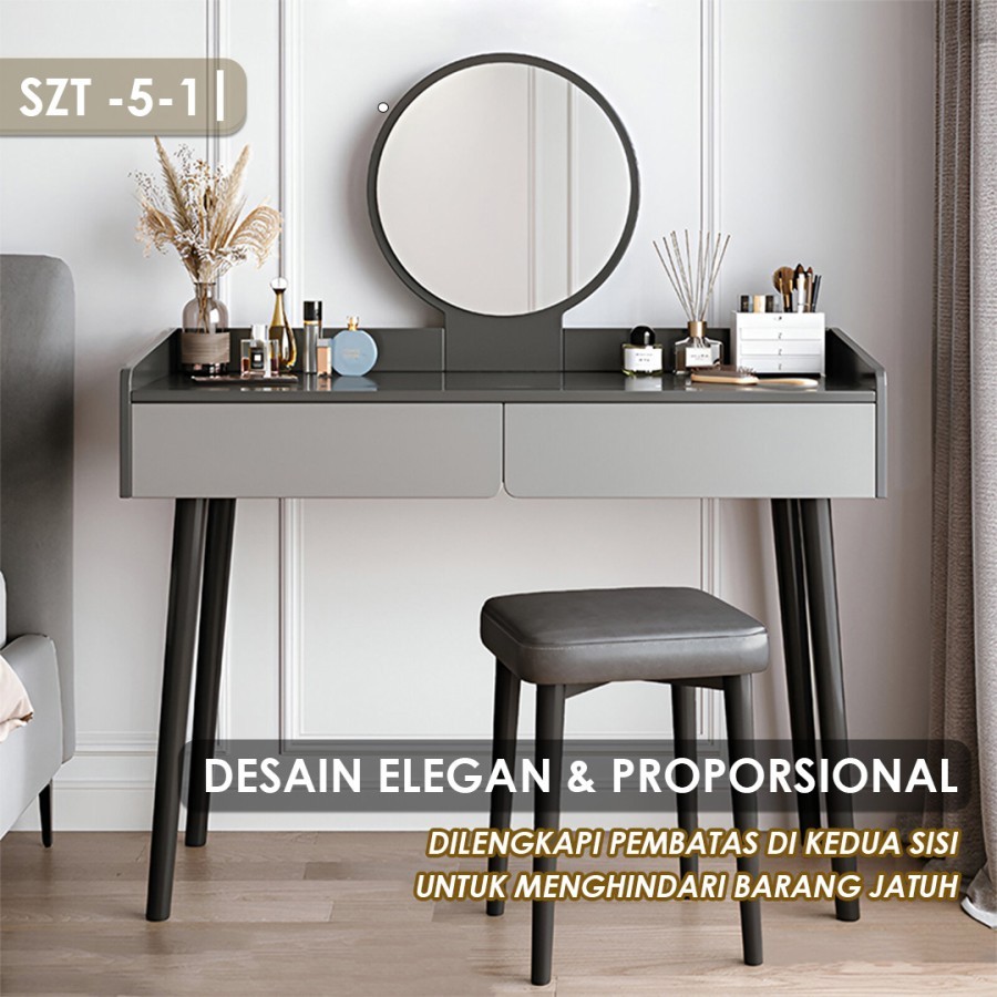 Jual Meja Rias Minimalis Aesthetic Dressing Table Meja Makeup Rias ...