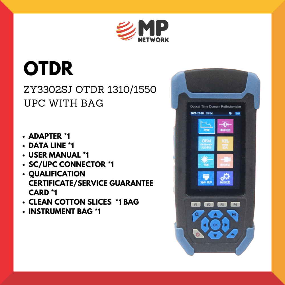 Jual OTDR Mini Seri Model : MP3302SJ Optical Time Domain Reflectometer ...
