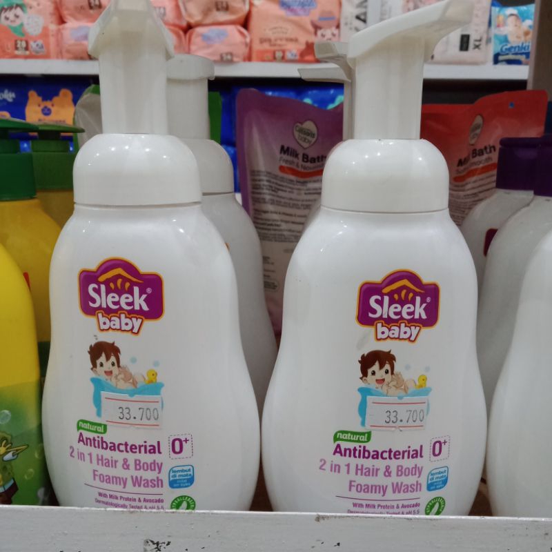 Jual SLEEK BABY ANTIBACTERIAL 2IN1 FOAMY WASH 300ML | Shopee Indonesia