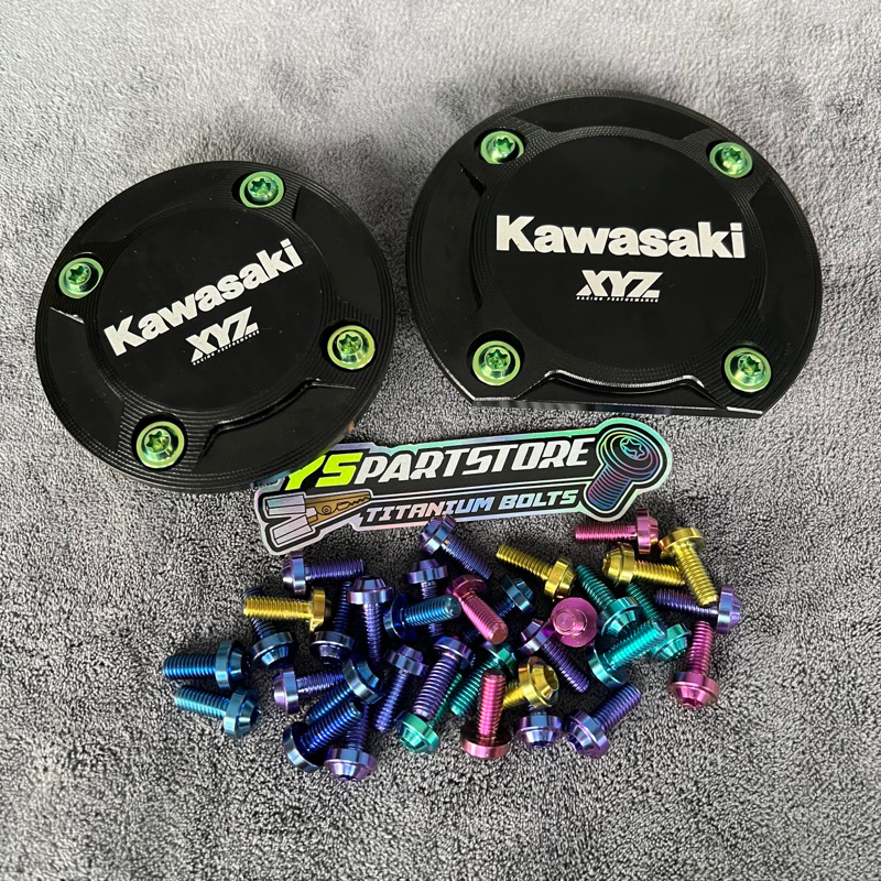 Jual baut Titanium cover engine ninja R SS RR model big head (kepala ...