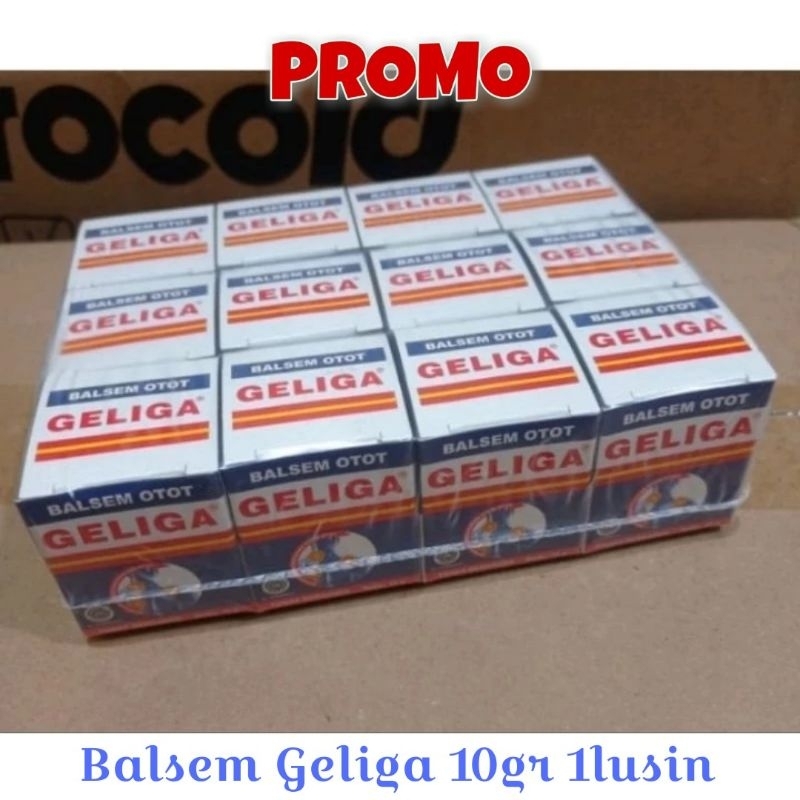 Jual Geliga Balsem 10gr 1lusin isi 12pcs | Shopee Indonesia