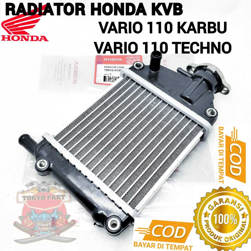 Jual RADIATOR HONDA KVB KUALITAS ASLI ORIGINAL HONDA AHM PRESISI ...