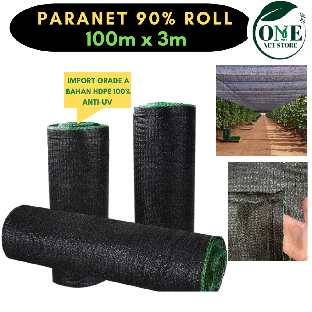 Jual JARING PARANET 90% | ANTI UV | SUNSHADE NET | GRADE A KUALITAS TEBAL ( ROLL ) | Shopee ...