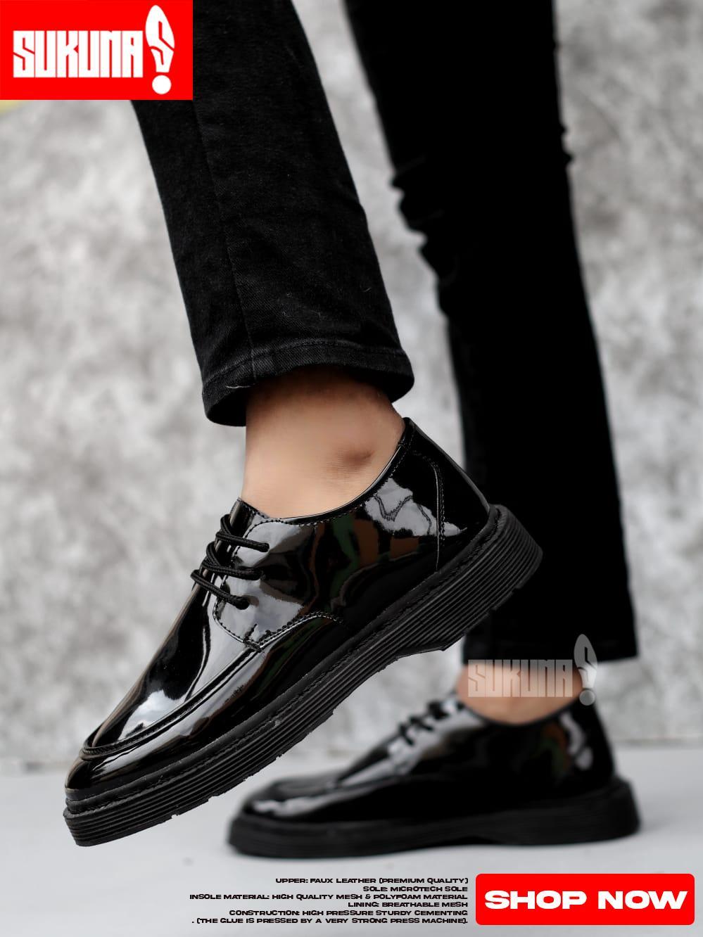 Jual Sepatu Formal Hitam Mengkilap PDH Pria | Shopee Indonesia