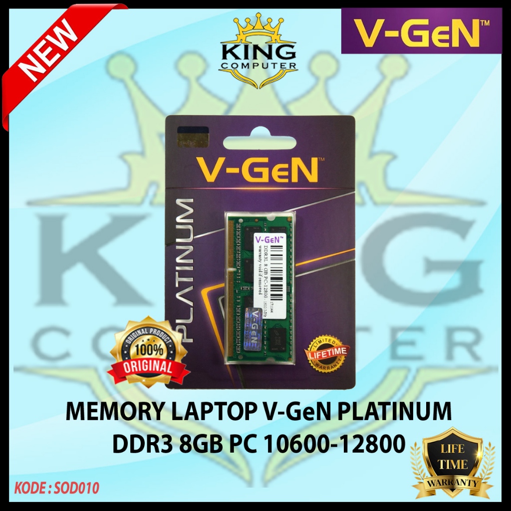 Jual RAM DDR3 SODimm V-GeN 8GB PC12800/10600Mhz V GeN Memory Laptop VGEN | Shopee Indonesia